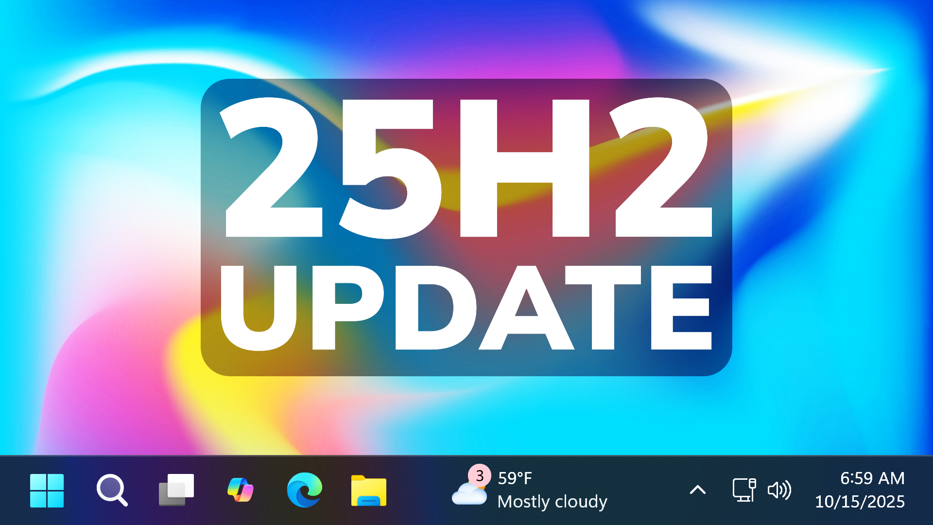 New Windows 11 25H2 October 2025 Update – New Features in the Main Release (Build 26200.6899 or ...