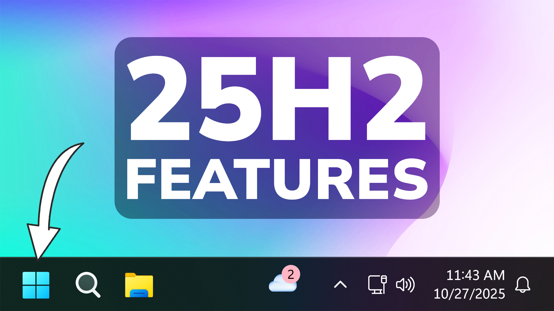 New Windows 11 25H2 Features - New Taskbar Animation - Tech Based