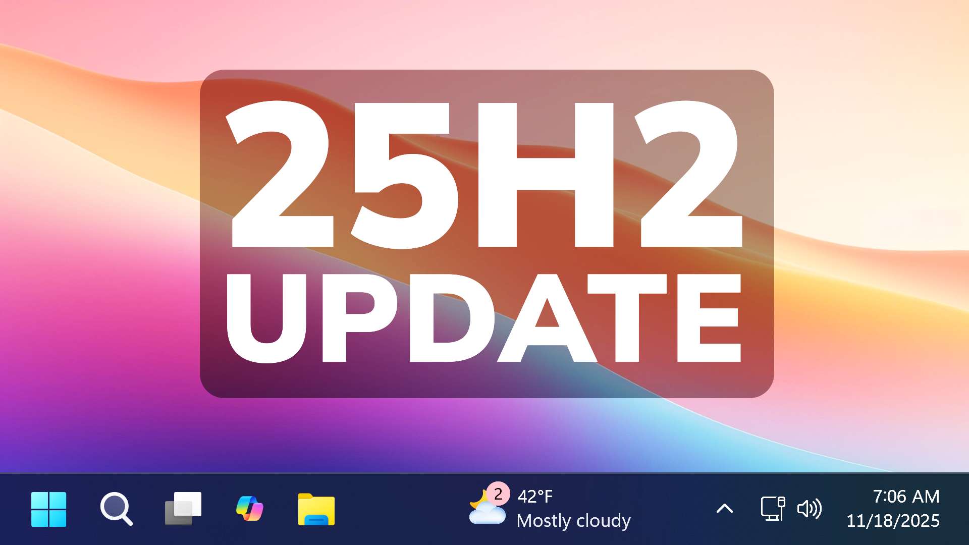 New Big Windows 11 25H2 November Update – New Taskbar, New Dark Mode in ...
