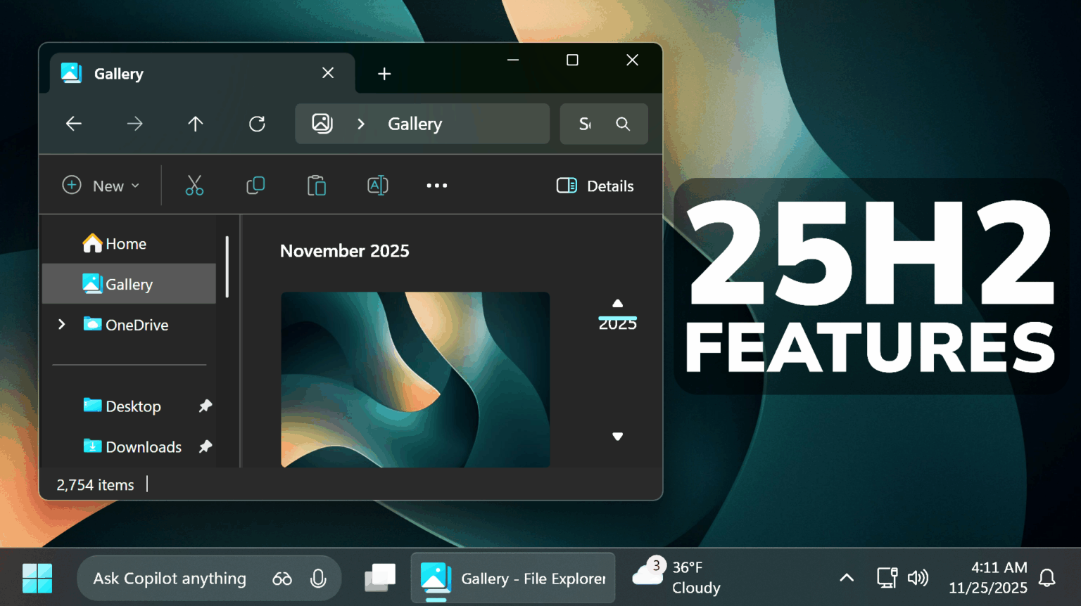 New Windows 11 25H2 Features – New File Explorer Context Menu, Point-in ...