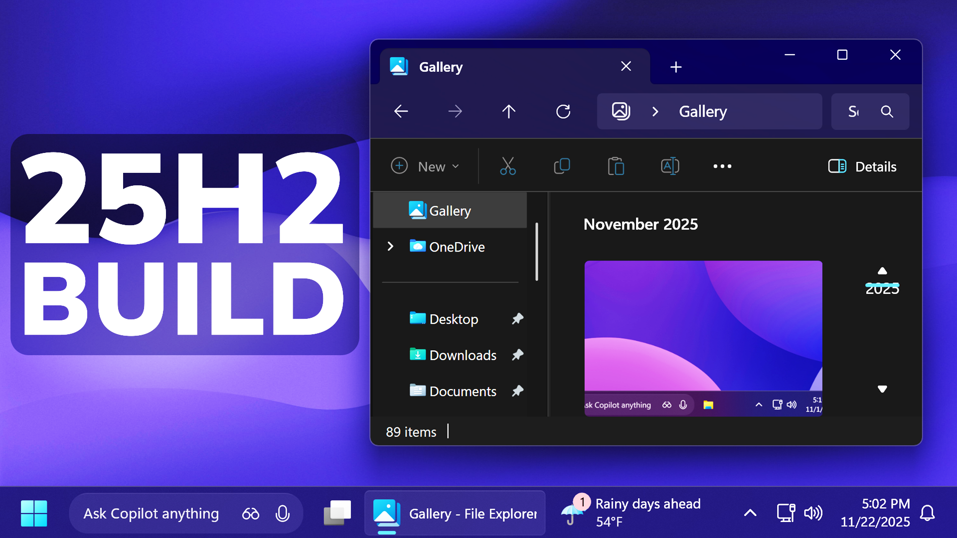 New Windows 11 25H2 Build 26220.7271 – New File Explorer, New Xbox Full ...