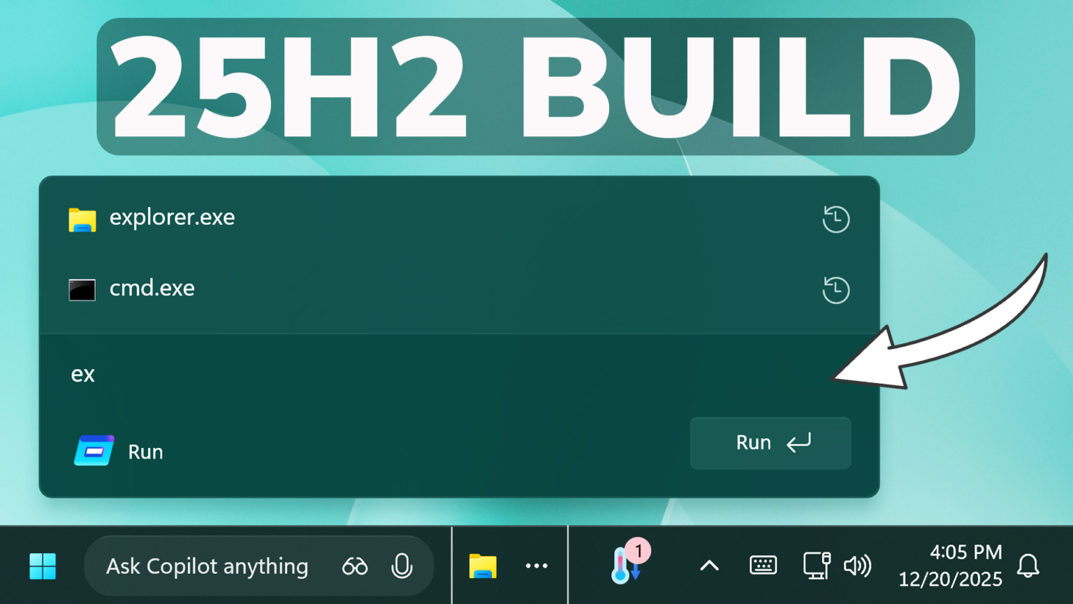New Windows 11 25H2 Build 26220.7523 – New Modern Run Box, New Taskbar ...