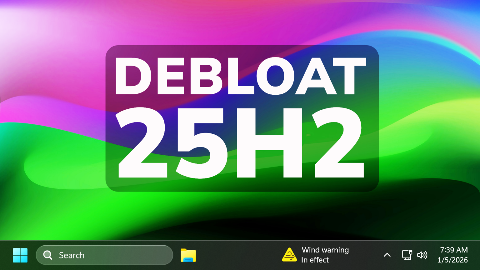 Debloat Windows 11 25H2 with this Simple Method - Tech Based