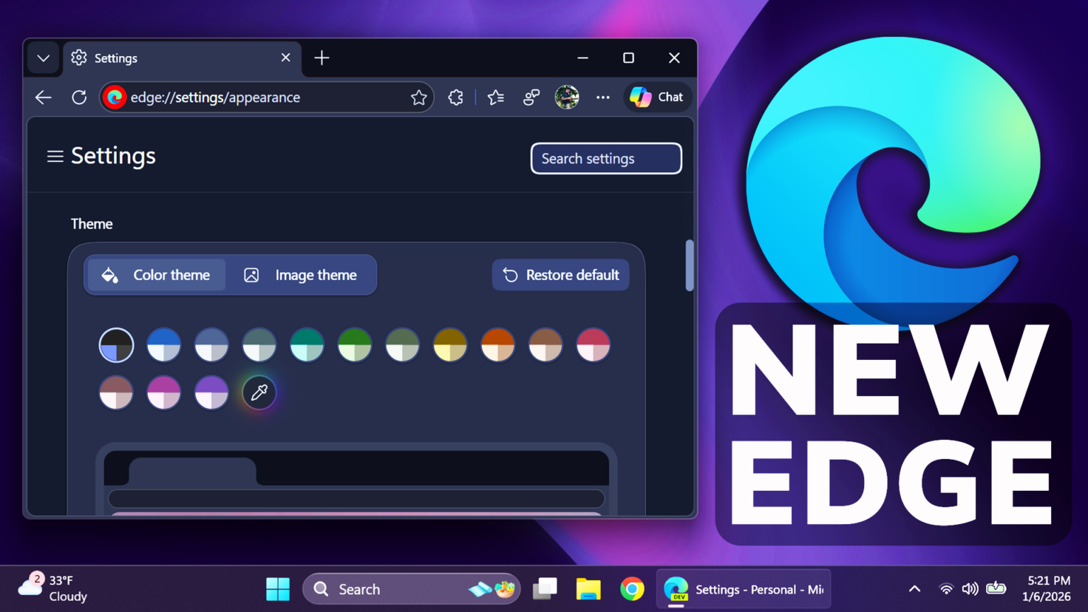 new microsoft edge design - Tech Based