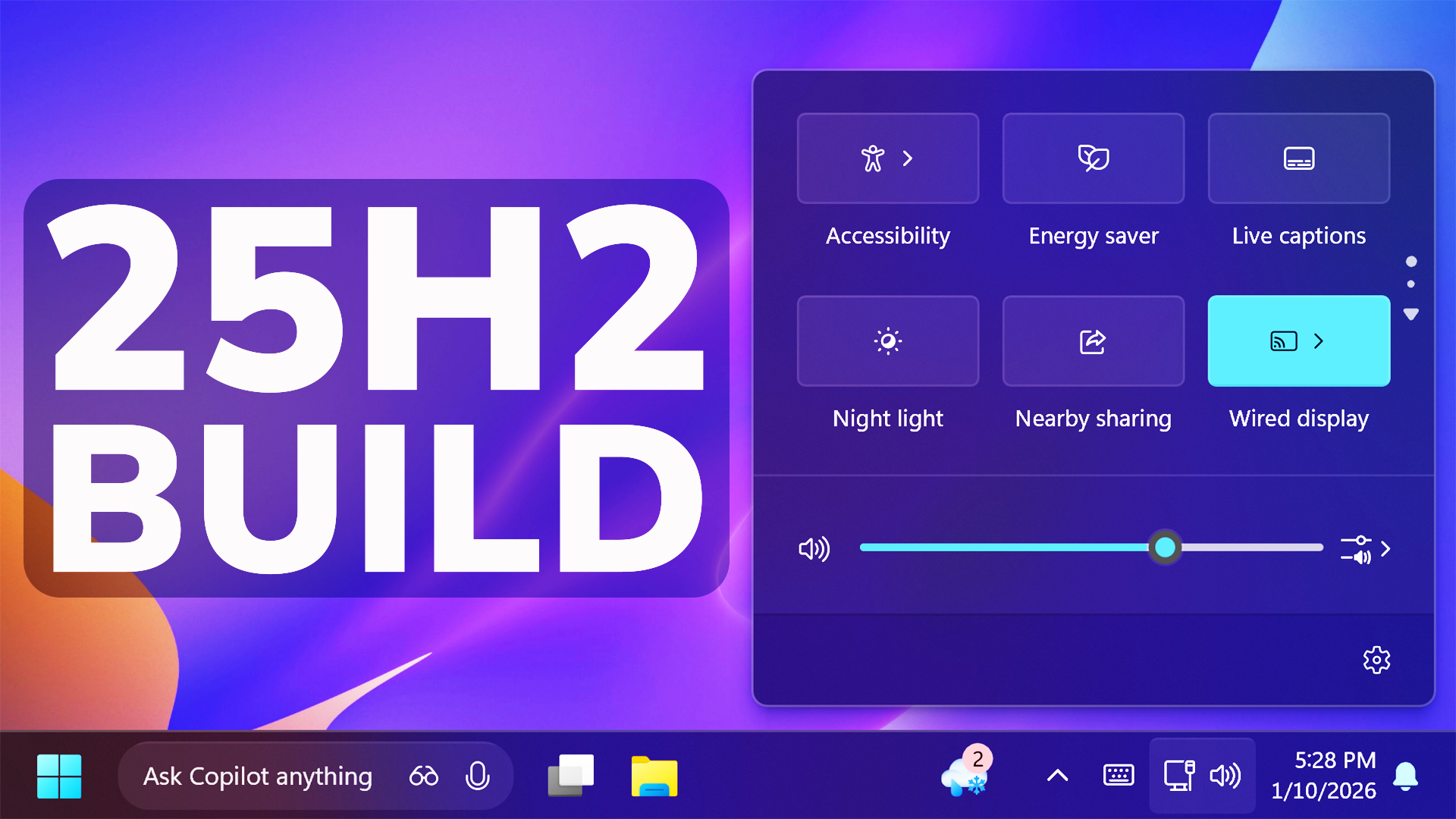New Windows 11 25H2 Build 26220.7535 – New Version Soon, New Settings ...