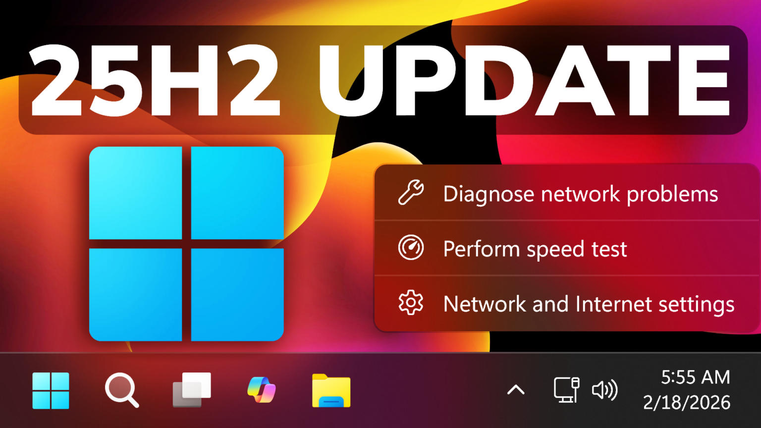New Big Windows 11 25H2 February Update – New System Tray Option ...
