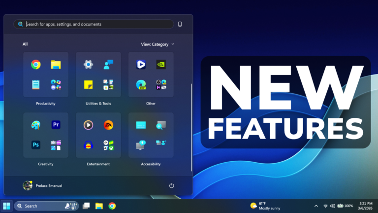 Enable New Start Menu and Battery Icons in Windows 11 25H2 March 2026 ...