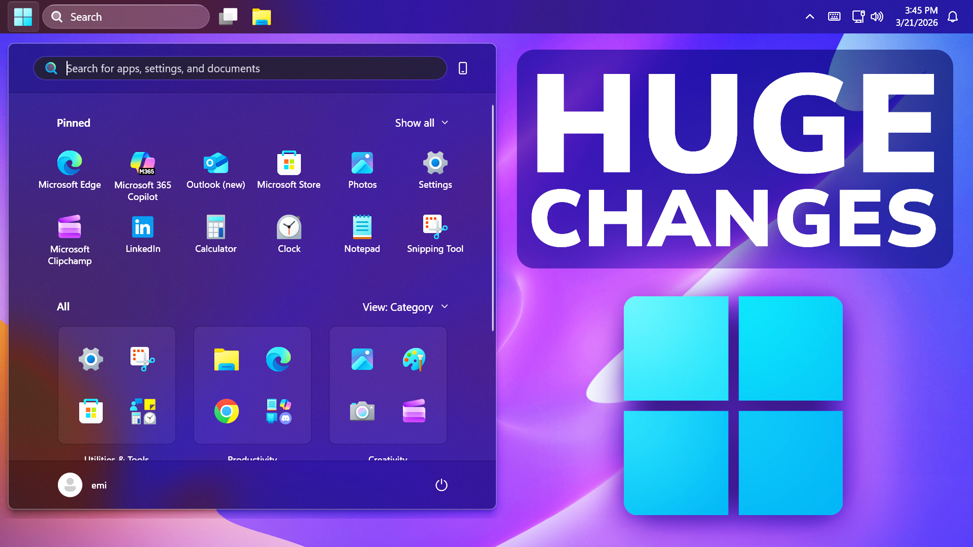 Huge Changes in Windows 11 – New Taskbar, Better Start and Explorer ...