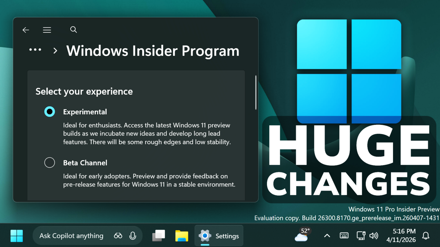 Huge Changes in Windows 11 Insider Program - New Channels - Tech Based