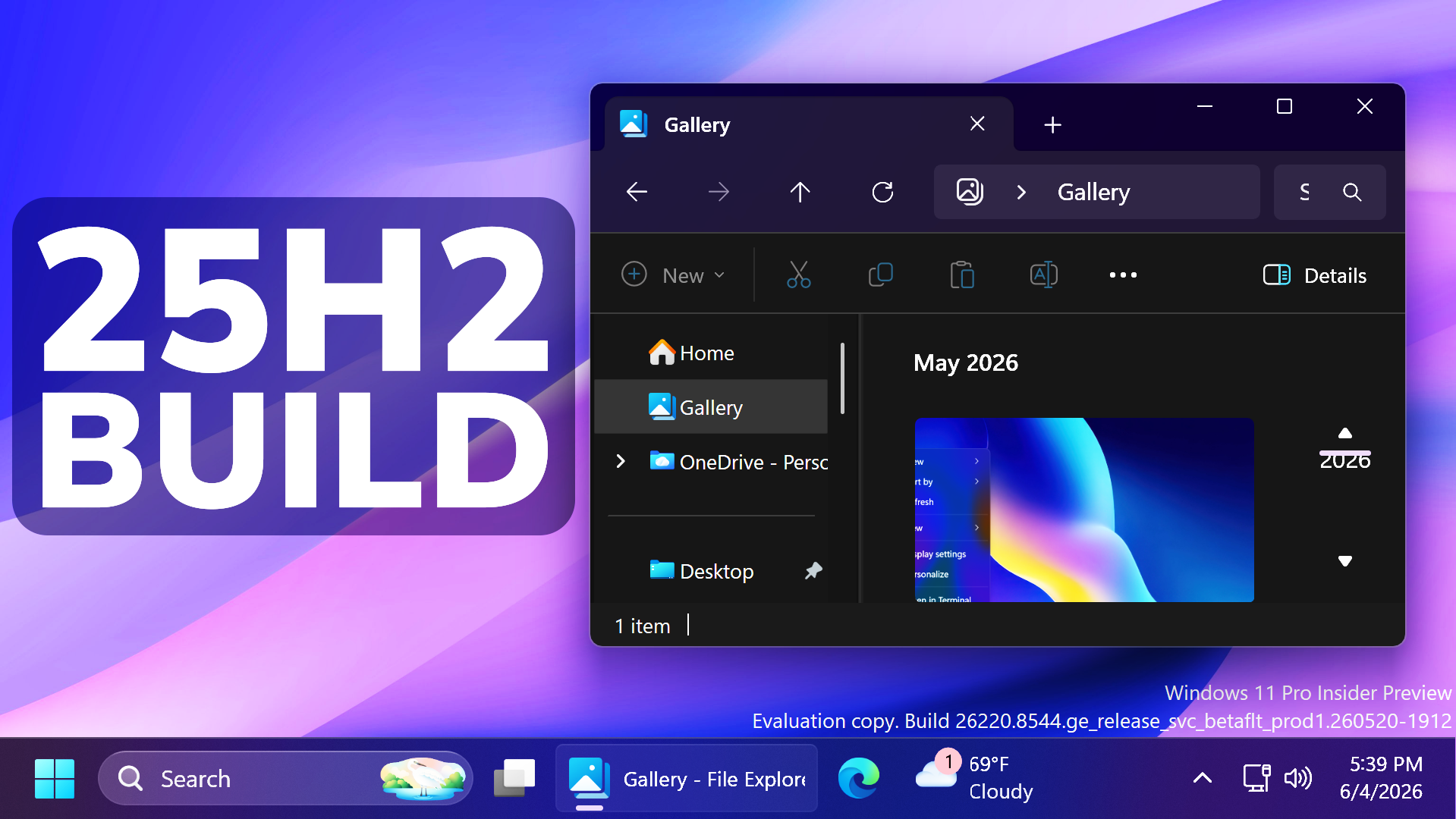 New Windows 11 25H2 Build 26220.8544 – New Windows Search and More ...